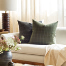 Addison Plaid 20x20 Pillow, Moss – Tonic Living