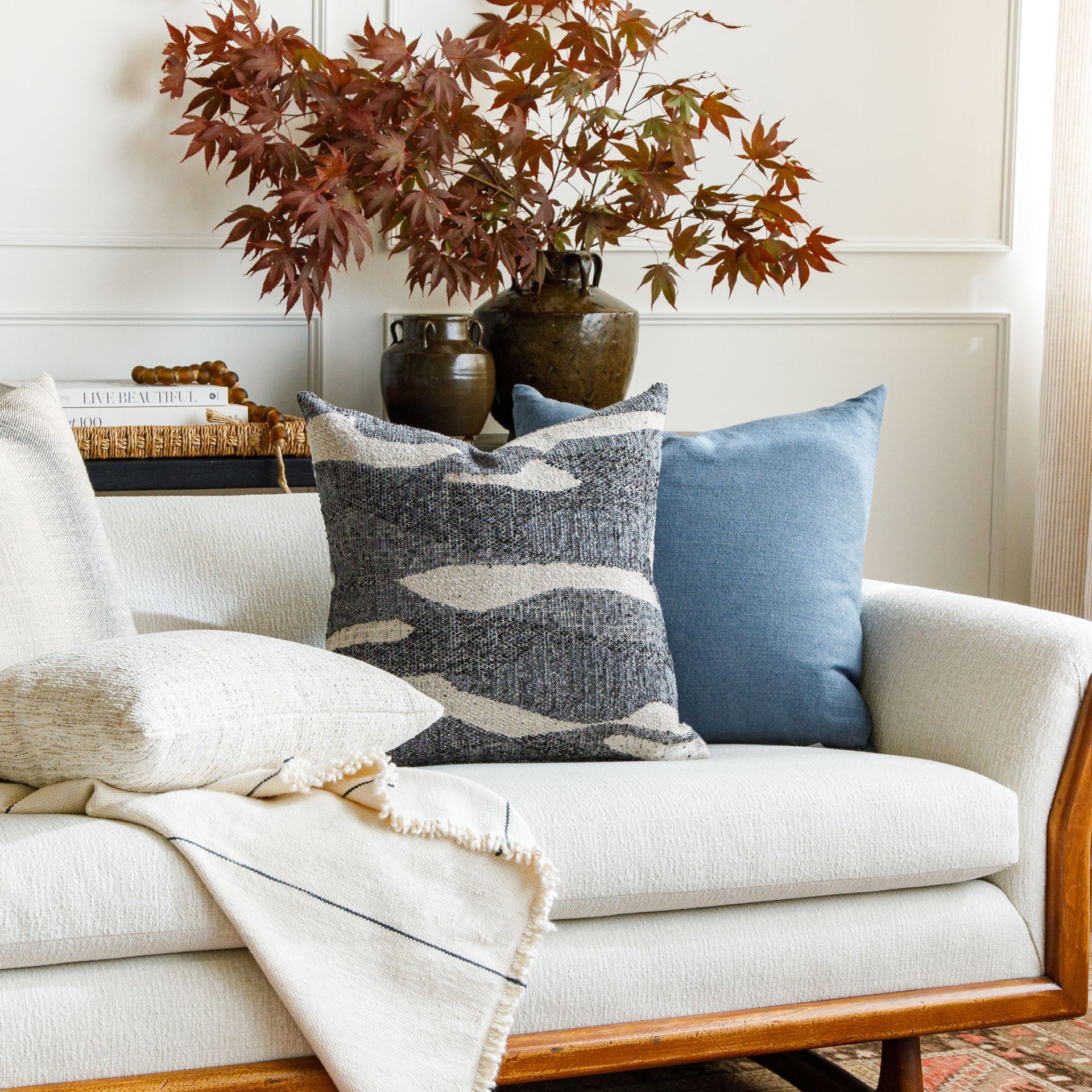 Alo 20x20 Pillow, Denim – Tonic Living