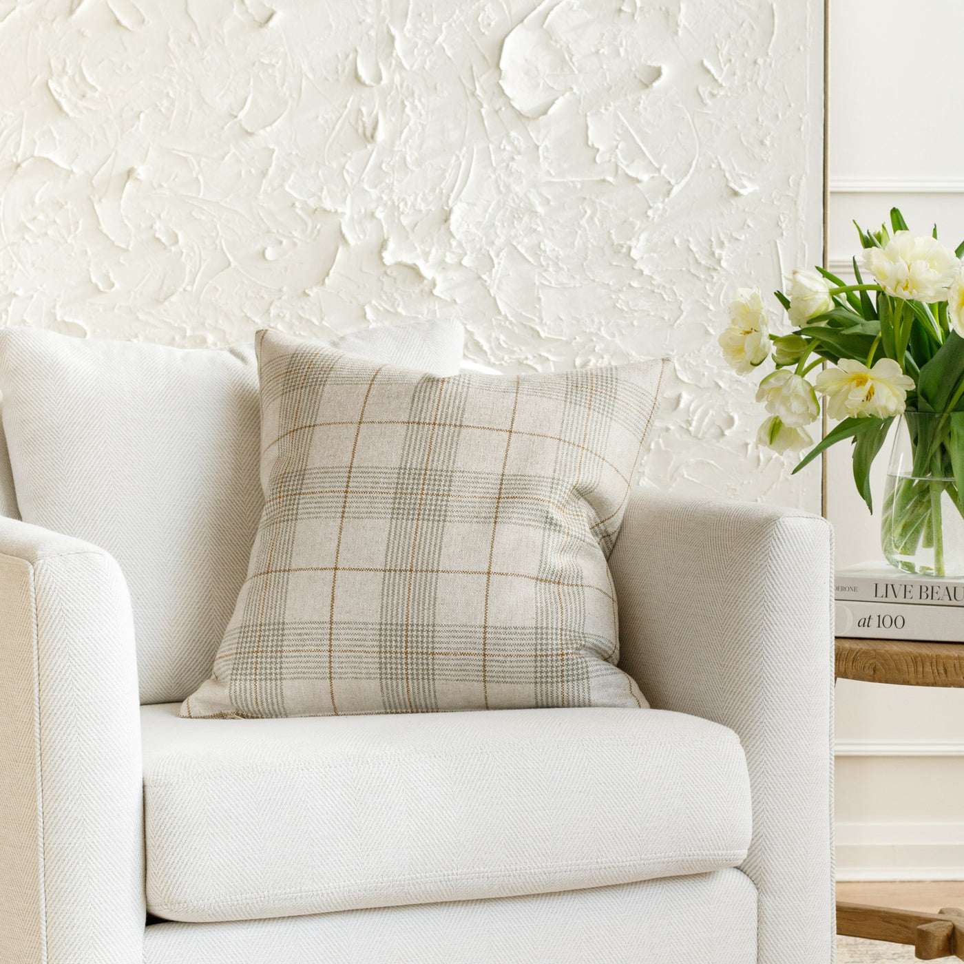 Cabot Plaid 20x20 Pillow, Sage – Tonic Living