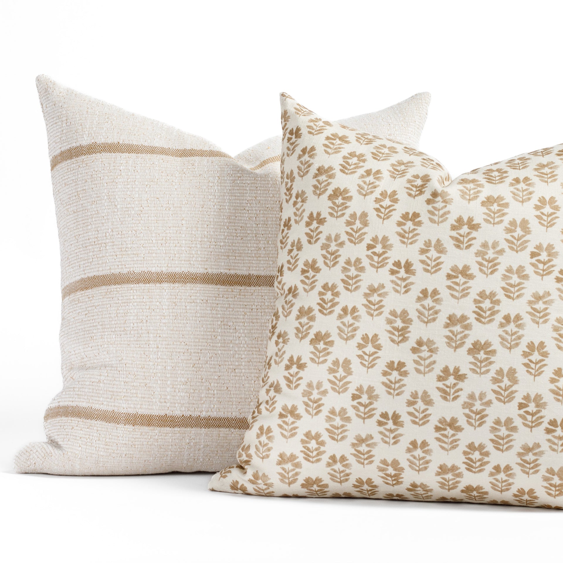 Carlin Stripe 22x22 Pillow, Amber – Tonic Living