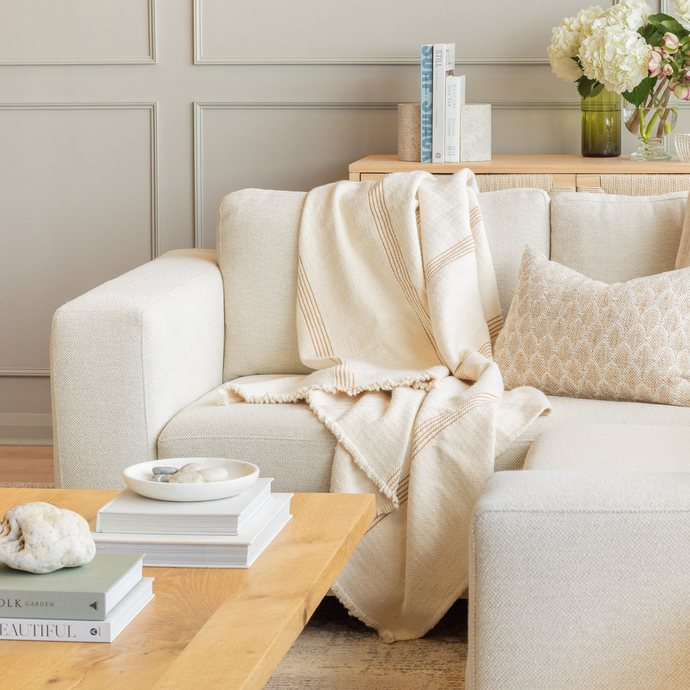 Ridgley Fabric, Cream Canvas – Tonic Living