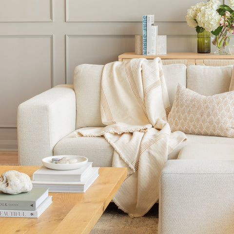 Ridgley Fabric, Cream Canvas – Tonic Living